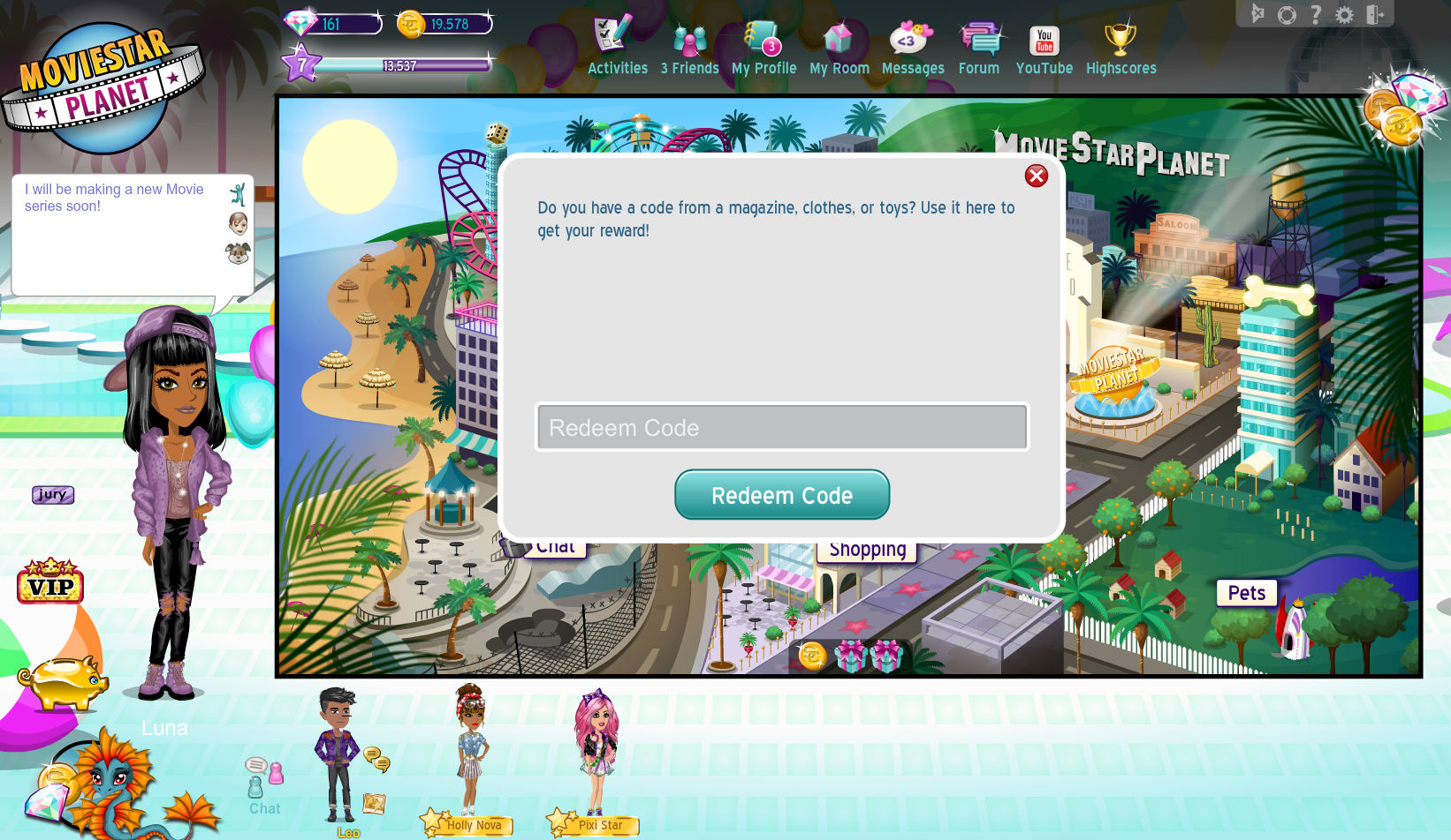 How do I redeem a Magazine Code? – MovieStarPlanet