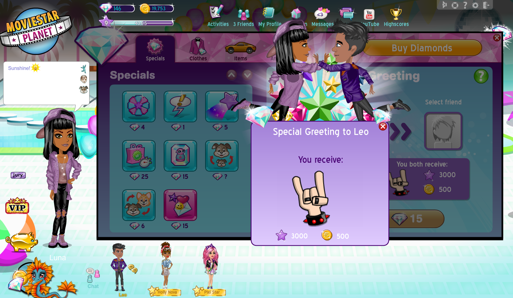 What is a Special Greeting? – MovieStarPlanet